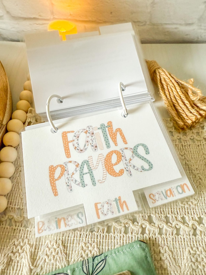3x5 Printable Mini Prayer Binder With Prayer Cards - Etsy