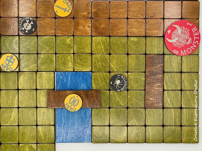 Hero & Monster Disc Tokens (46 Pieces) for Dnd and TTRPG Modular RPG ...