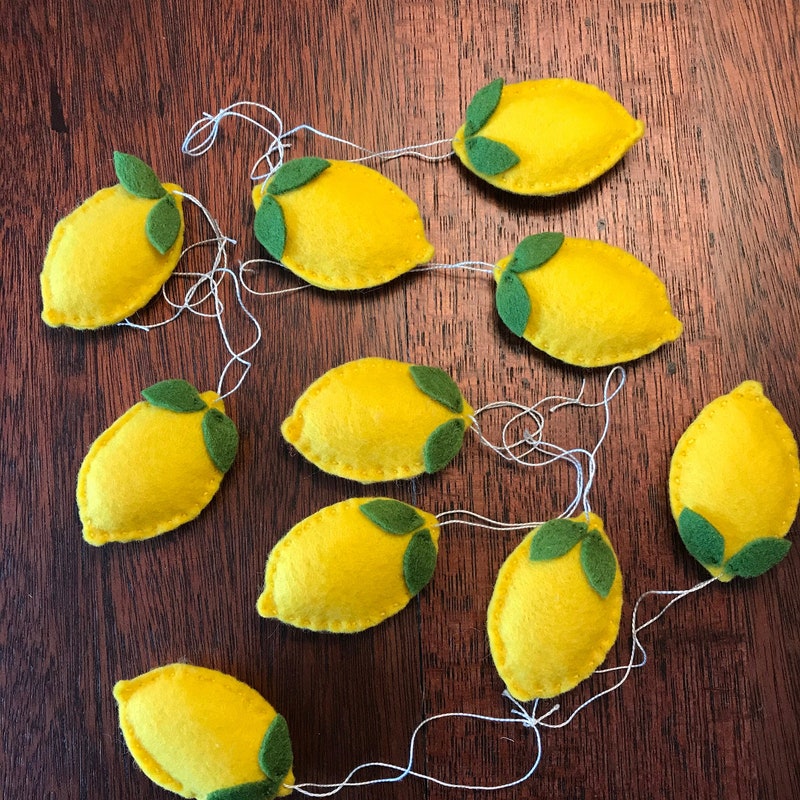 Felt Lemon - Etsy