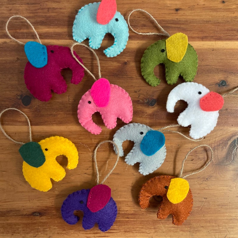 Felt Elephant - Etsy