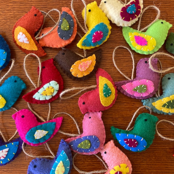 Felt Birds - Etsy