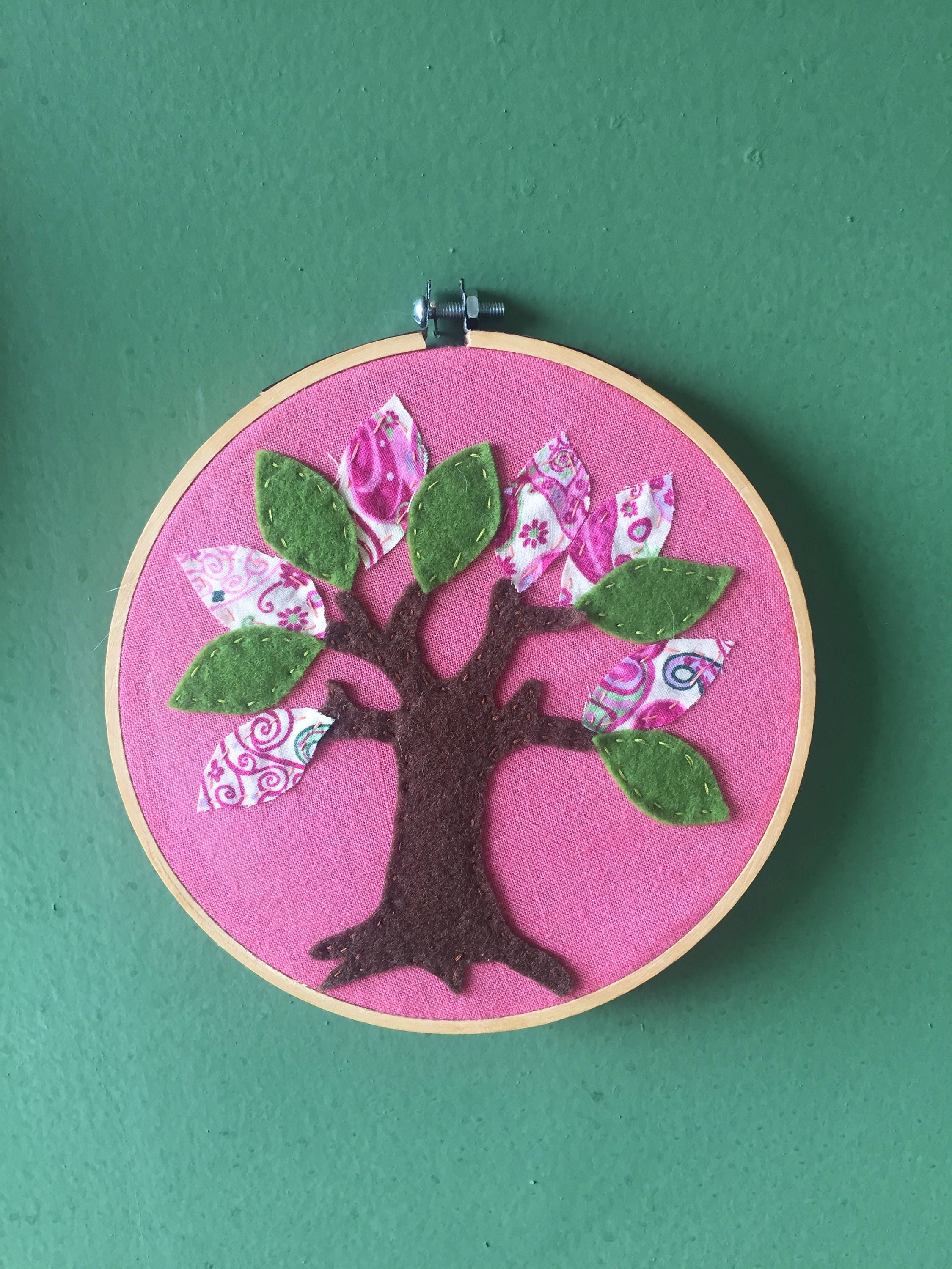 Tree Hoop Art Spring Tree Hoop Art Spring Decoration Little - Etsy