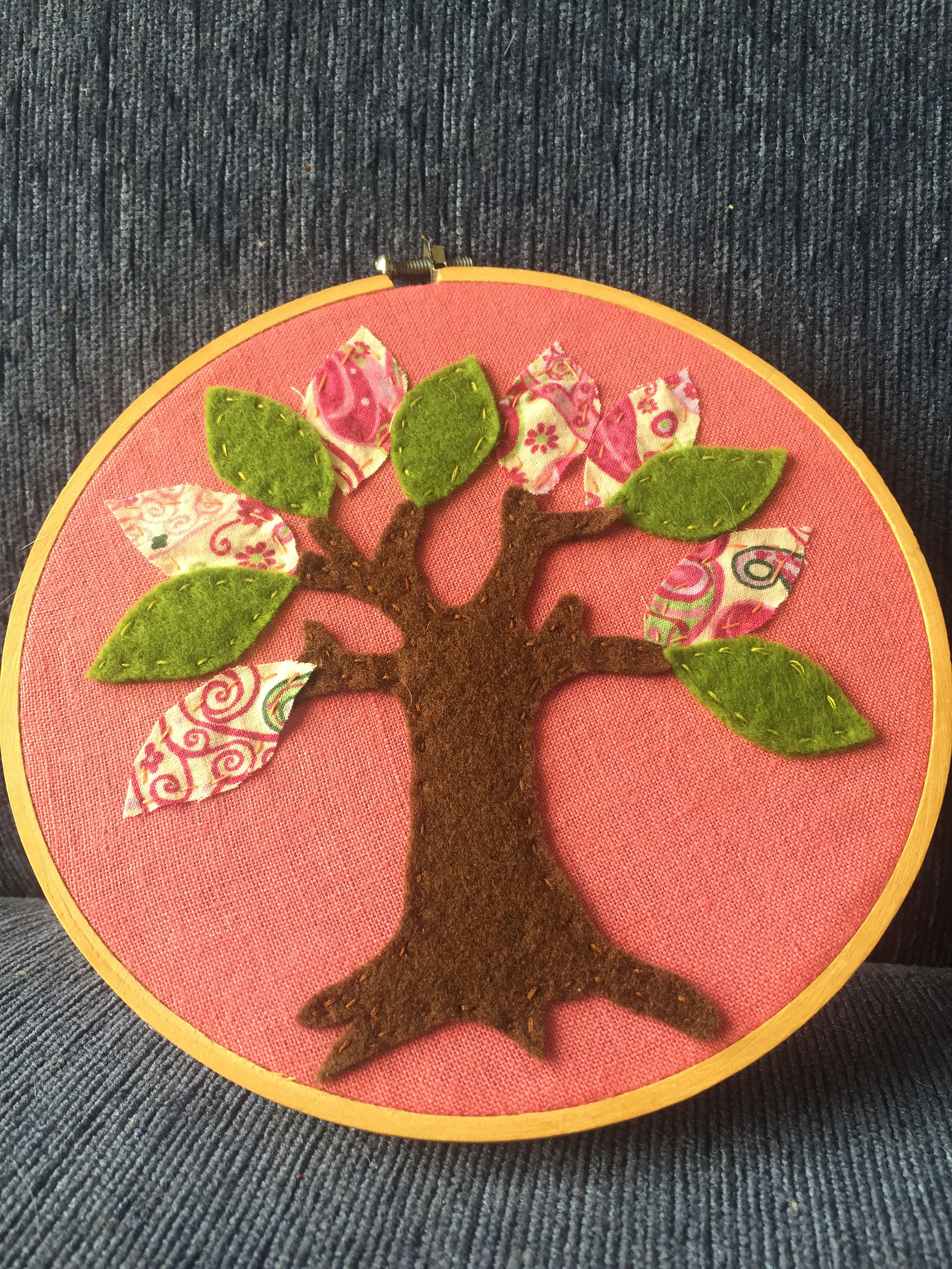 Tree Hoop Art Spring Tree Hoop Art Spring Decoration Little - Etsy