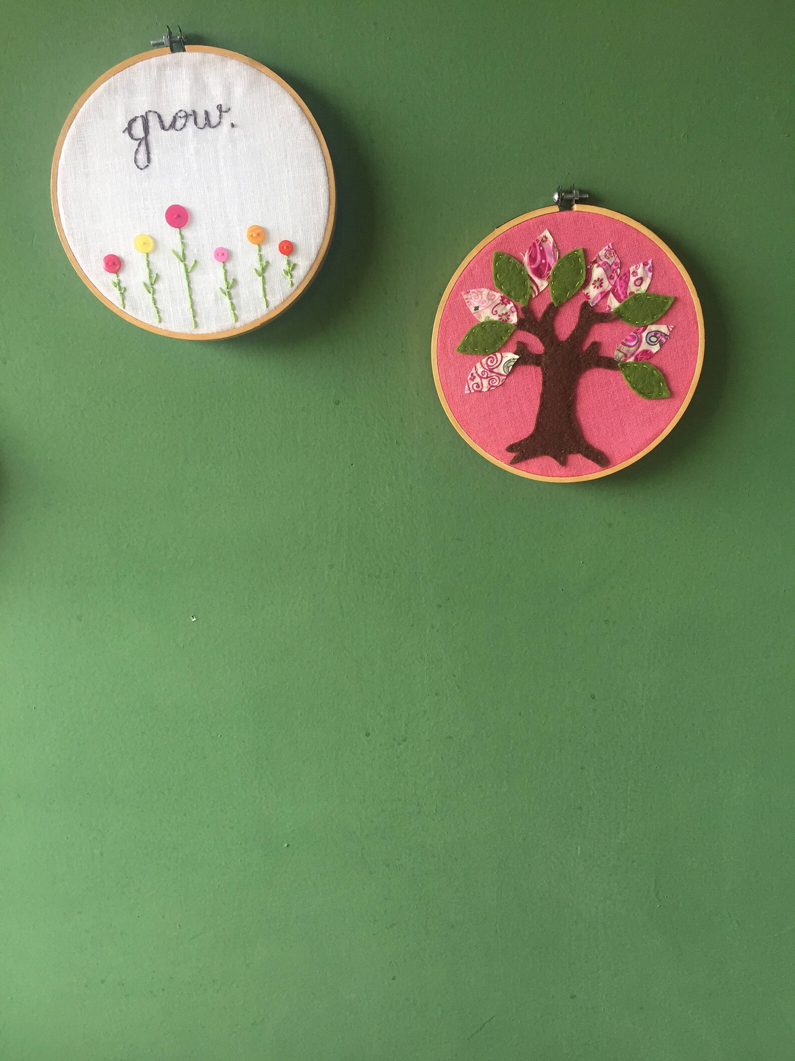 Tree Hoop Art Spring Tree Hoop Art Spring Decoration Little - Etsy