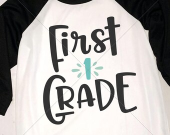 First Grade Svg DXF EPS Cut First Grade Cut File 1st Grade - Etsy