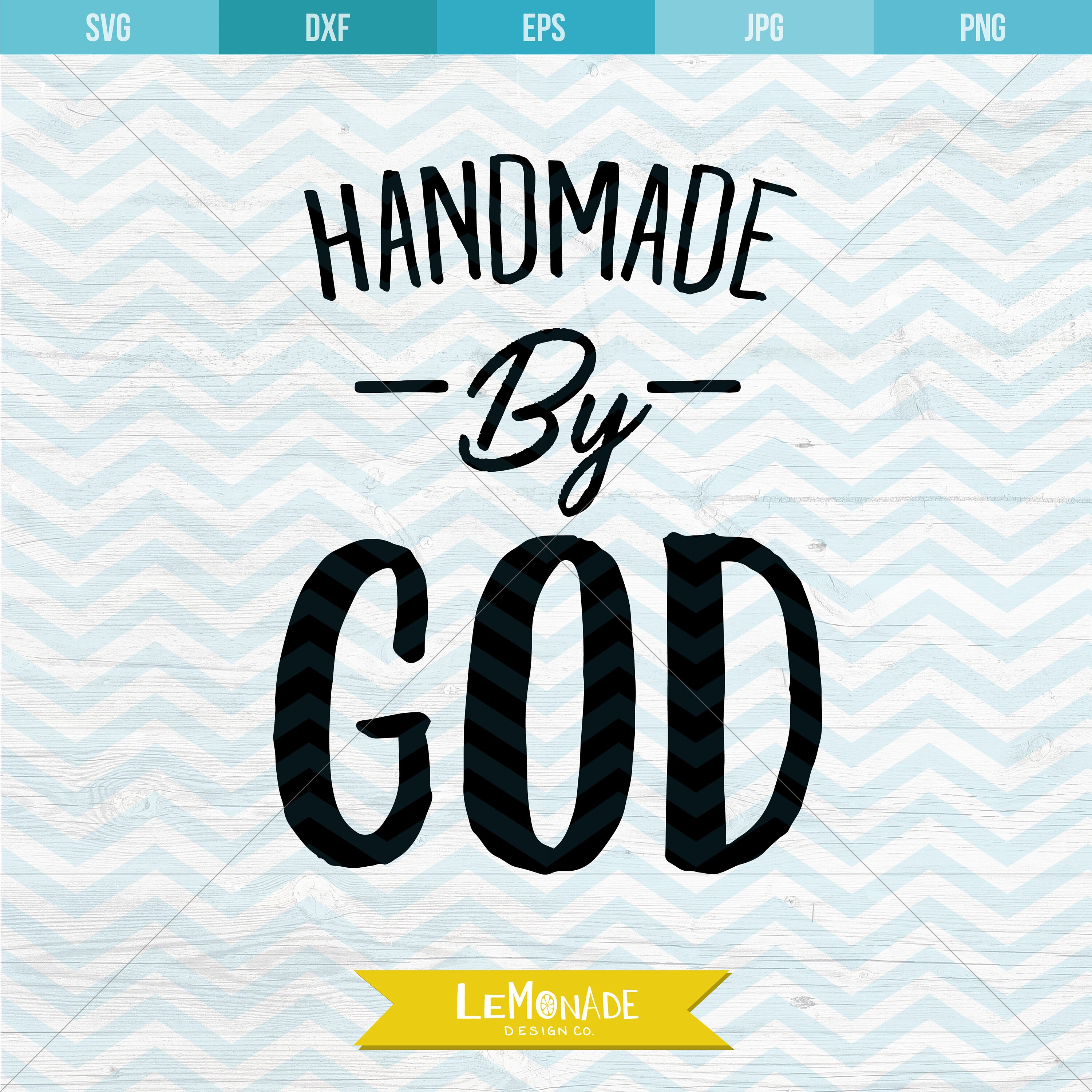 Handmade by God SVG Cutting File - Etsy