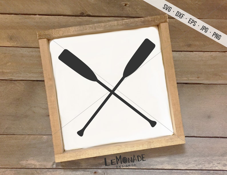 Crossed Paddles SVG Cutting File - Etsy