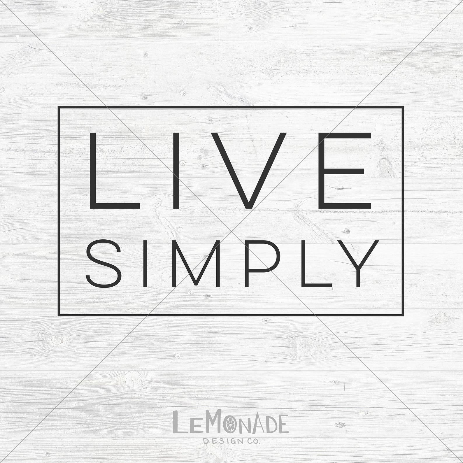 Live Simply SVG Cutting File - Etsy Sweden