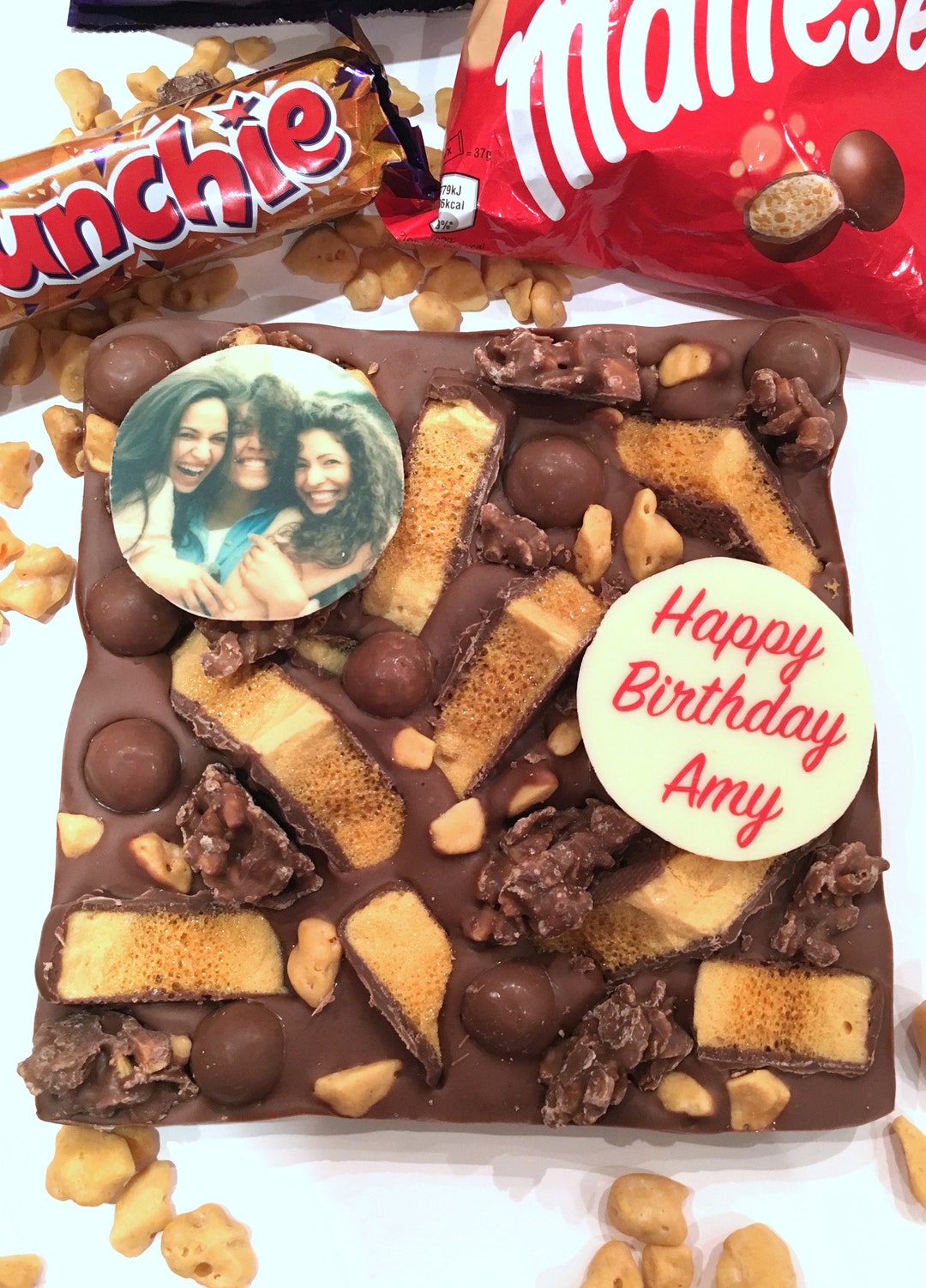 Crunchie Chocolate Slab: Belgian Milk Chocolate With Honeycomb ...