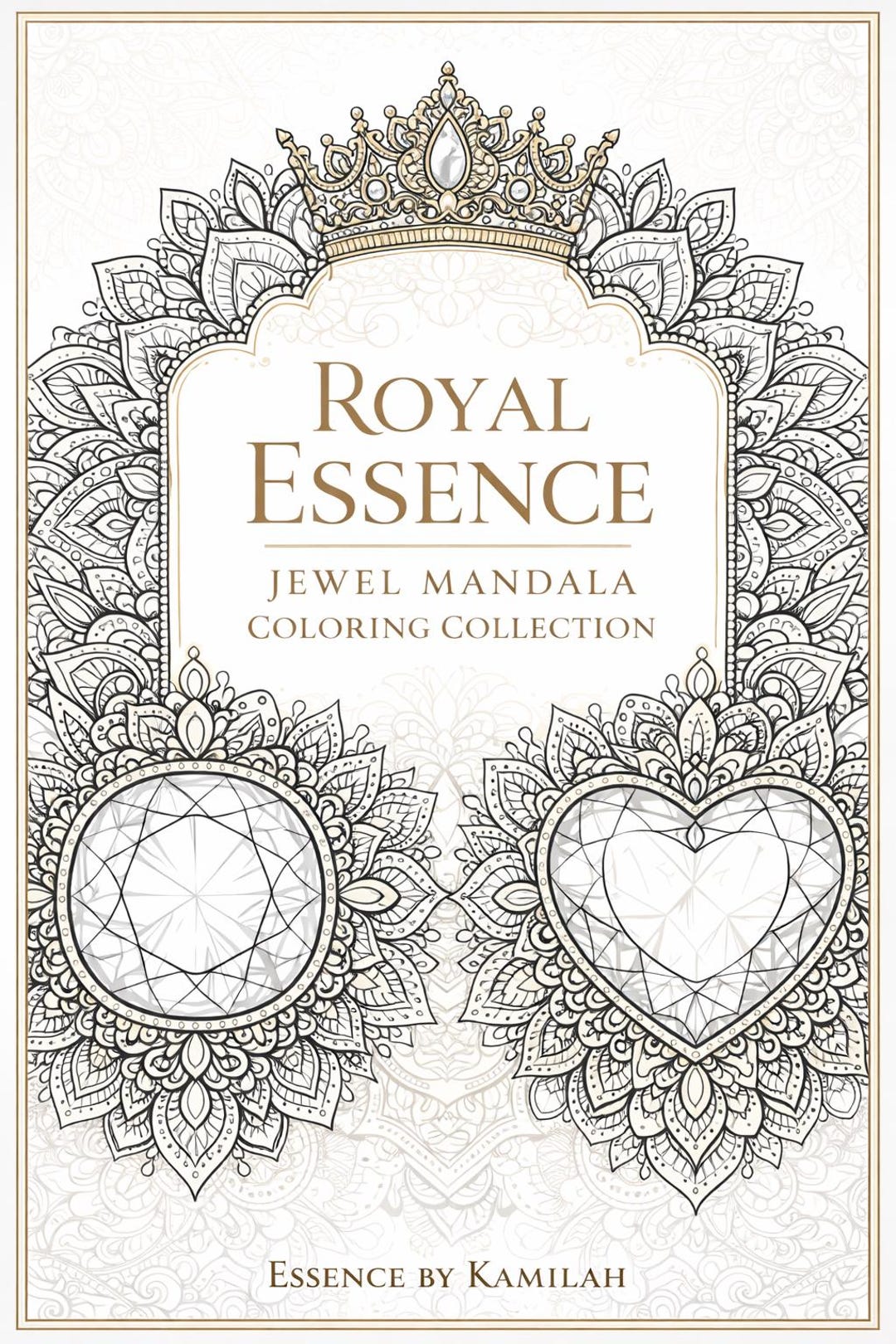 Royal Essence: Jewel Mandala Coloring Collection | Luxury Adult ...