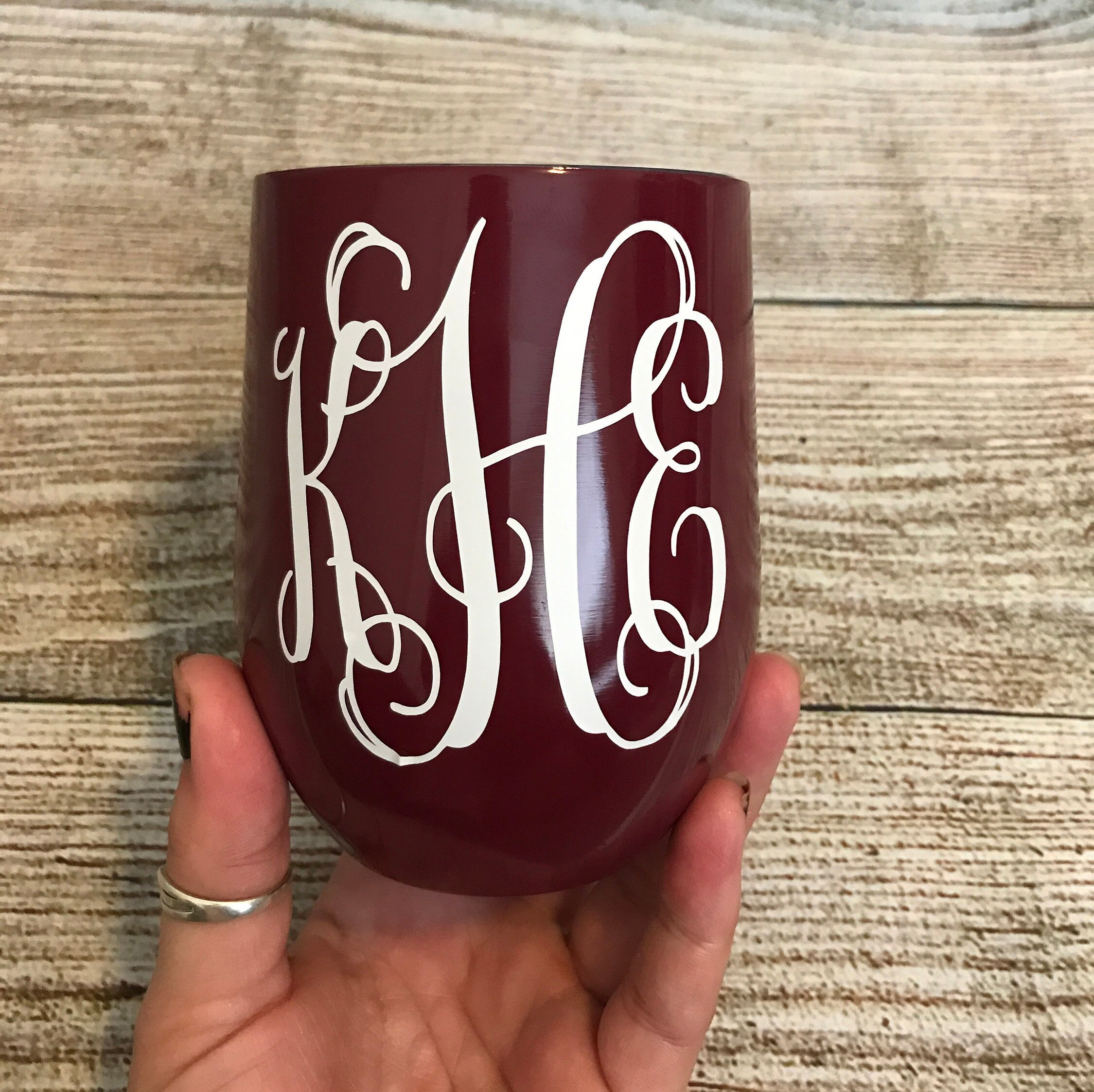 Fancy Vine Monogram Decal Fancy Vine Monogram Decal Monogram - Etsy