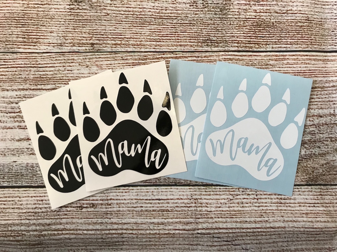 Mama Bear Paw Decal/ Mama Bear Paw Sticker/ Mama Bear Sticker/ Mama ...