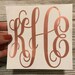 Vine Monogram Decal, Vine Monogram Decal, Monogram Decal, Laptop ...