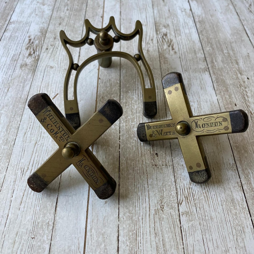 Antique Brass Thurston's & Co Snooker Cue Rests Burroughes and Watts ...