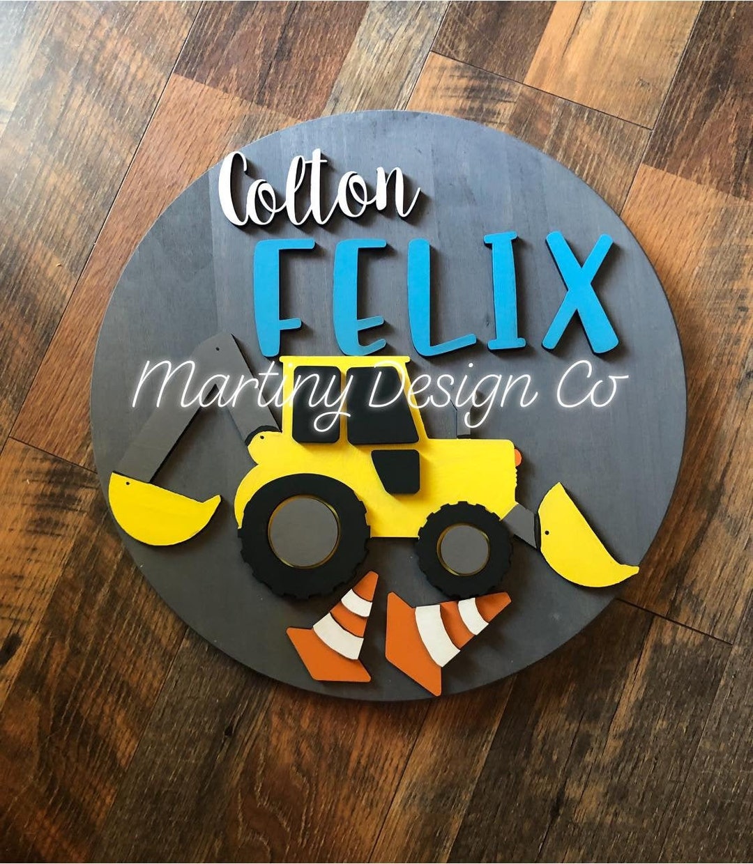 Construction Name Sign for Boys - Etsy