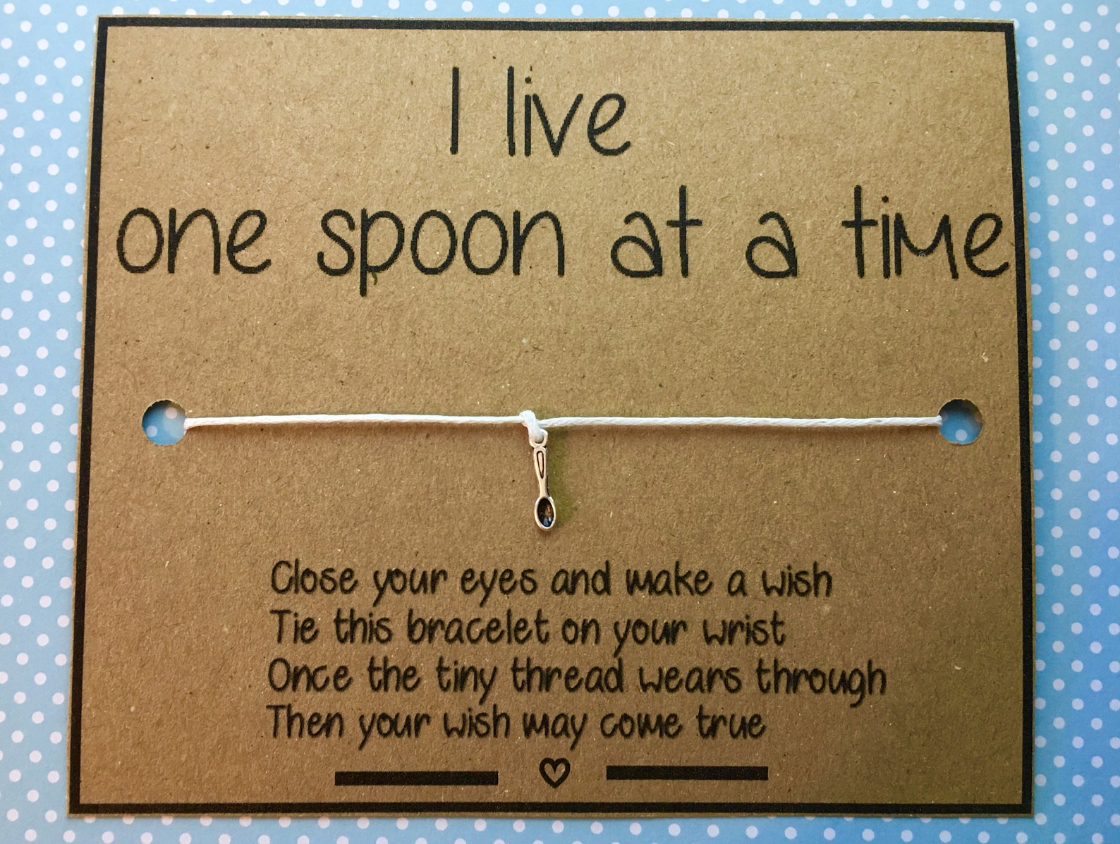 Spoonie Wish Bracelet Spoon Theory Spoonie Save a Spoon | Etsy