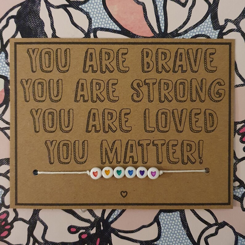 Keep Going Be Brave Stay Strong Rainbow Pride Courage | Etsy