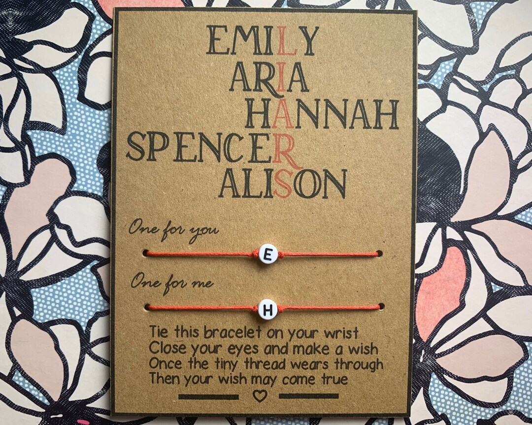 PLL Inspired Best Friends Wish Bracelets Pretty Little Liars - Etsy