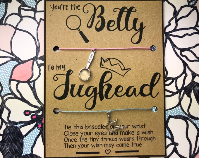 Riverdale Inspired Betty and Jughead Wish Bracelets Bughead - Etsy