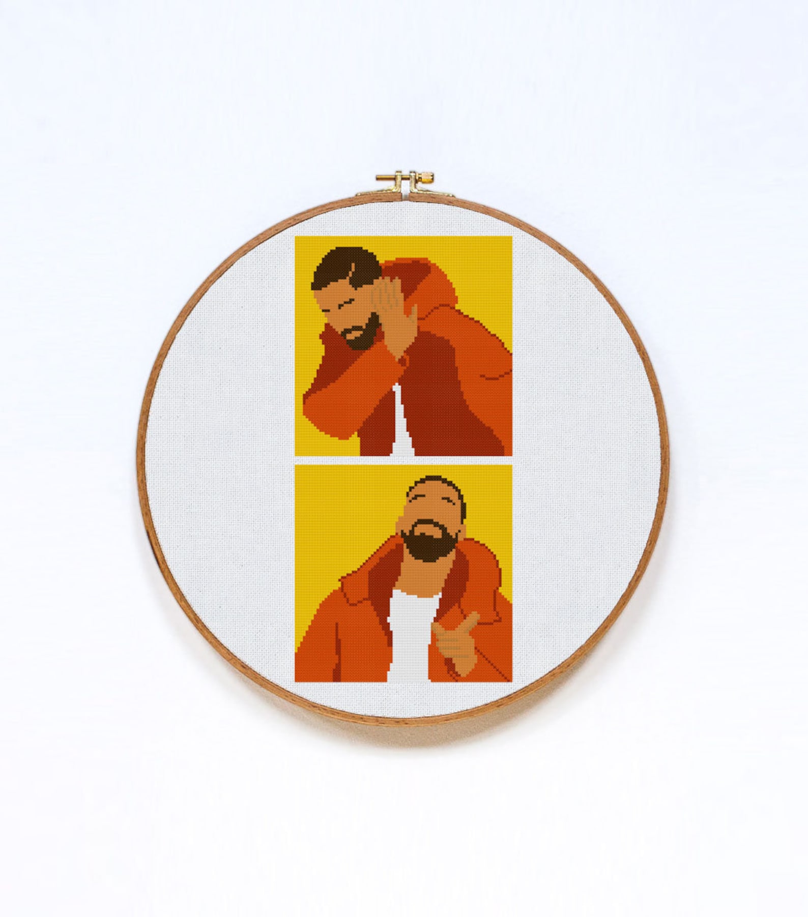 Meme Cross Stitch Pattern PDF Drake Cross Stitch Pattern - Etsy Canada