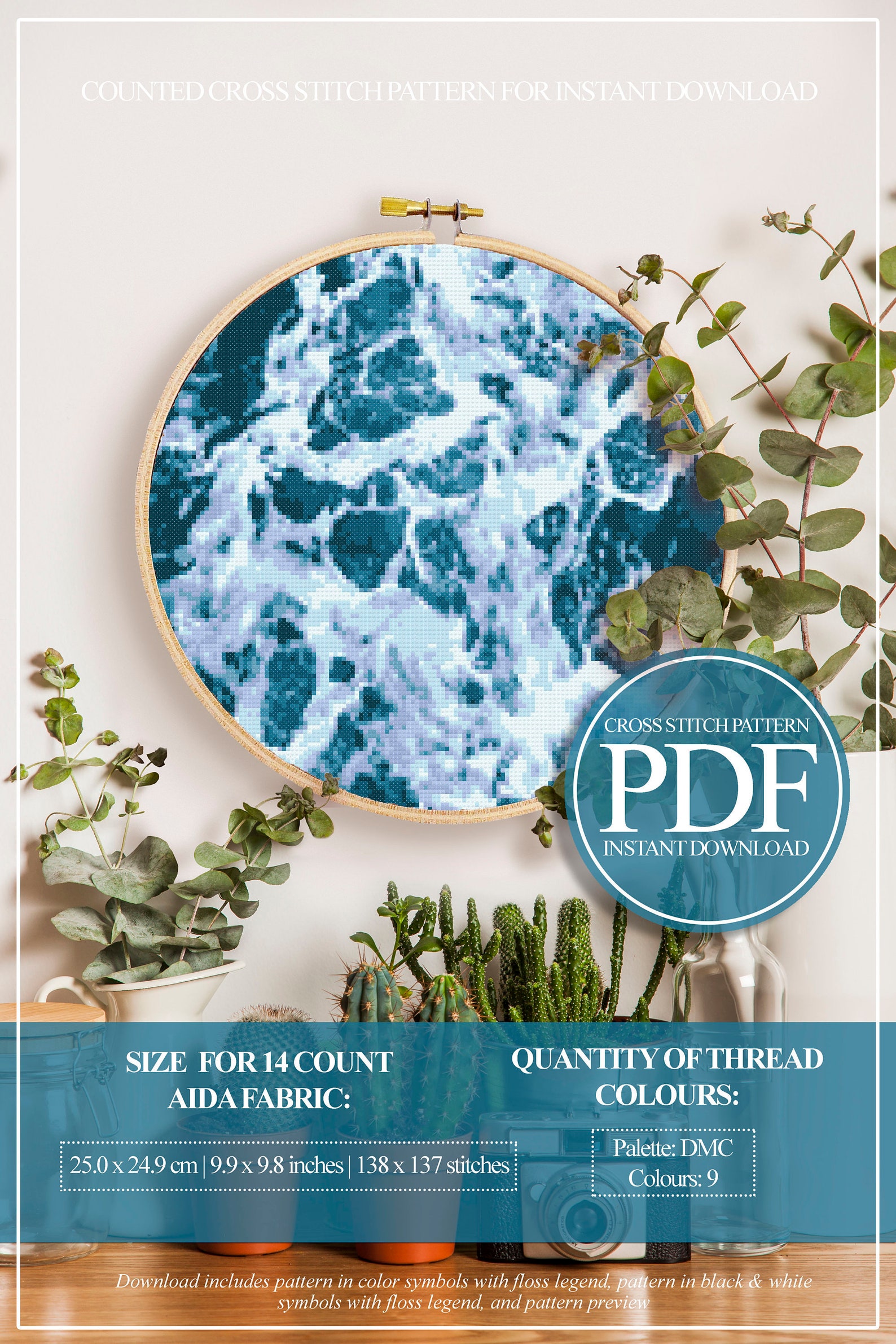 Sea Cross Stitch Pattern PDF Ocean Cross Stitch Pattern - Etsy