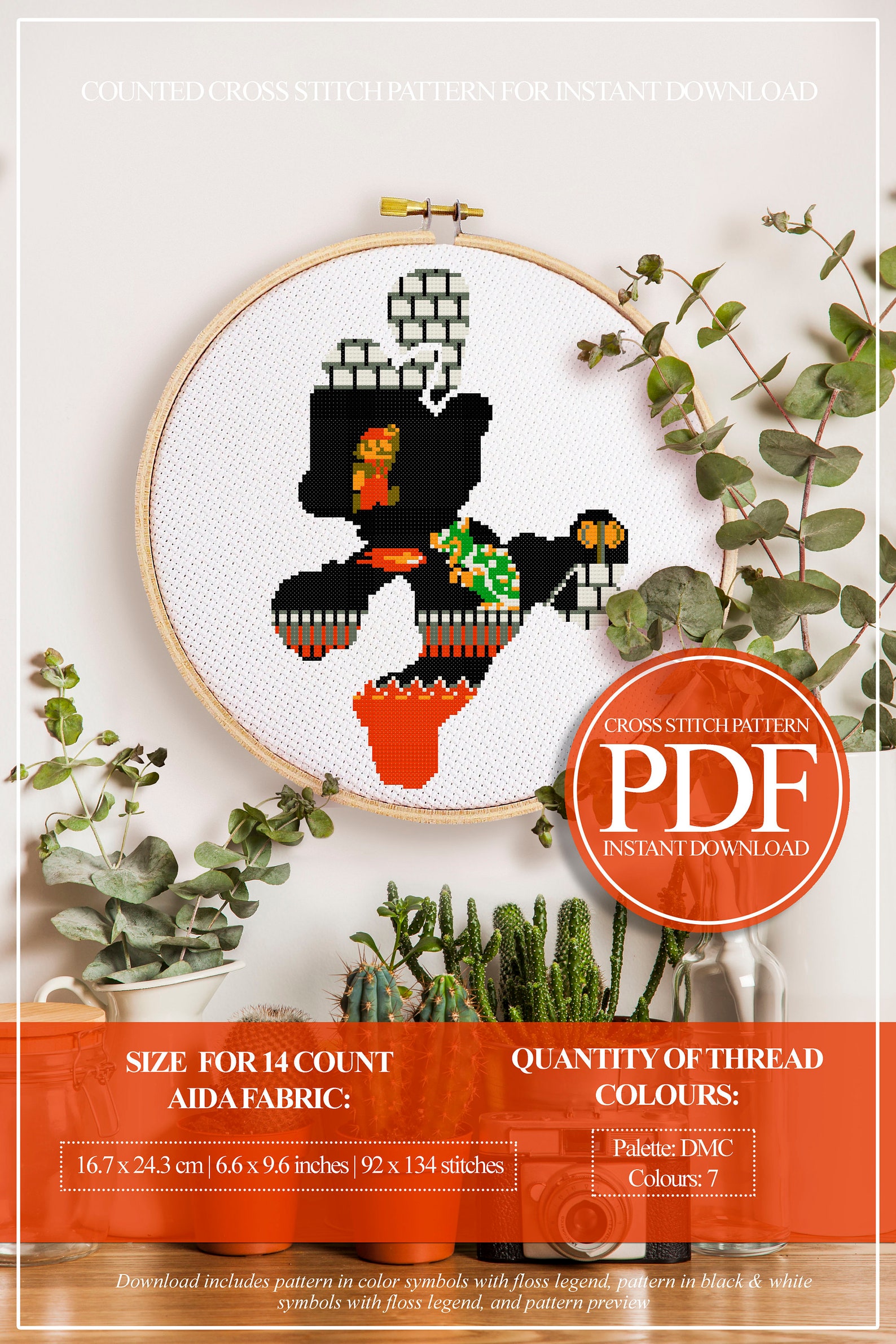 Video Game Cross Stitch Pattern PDF, Mario Cross Stitch Pattern, Zelda ...