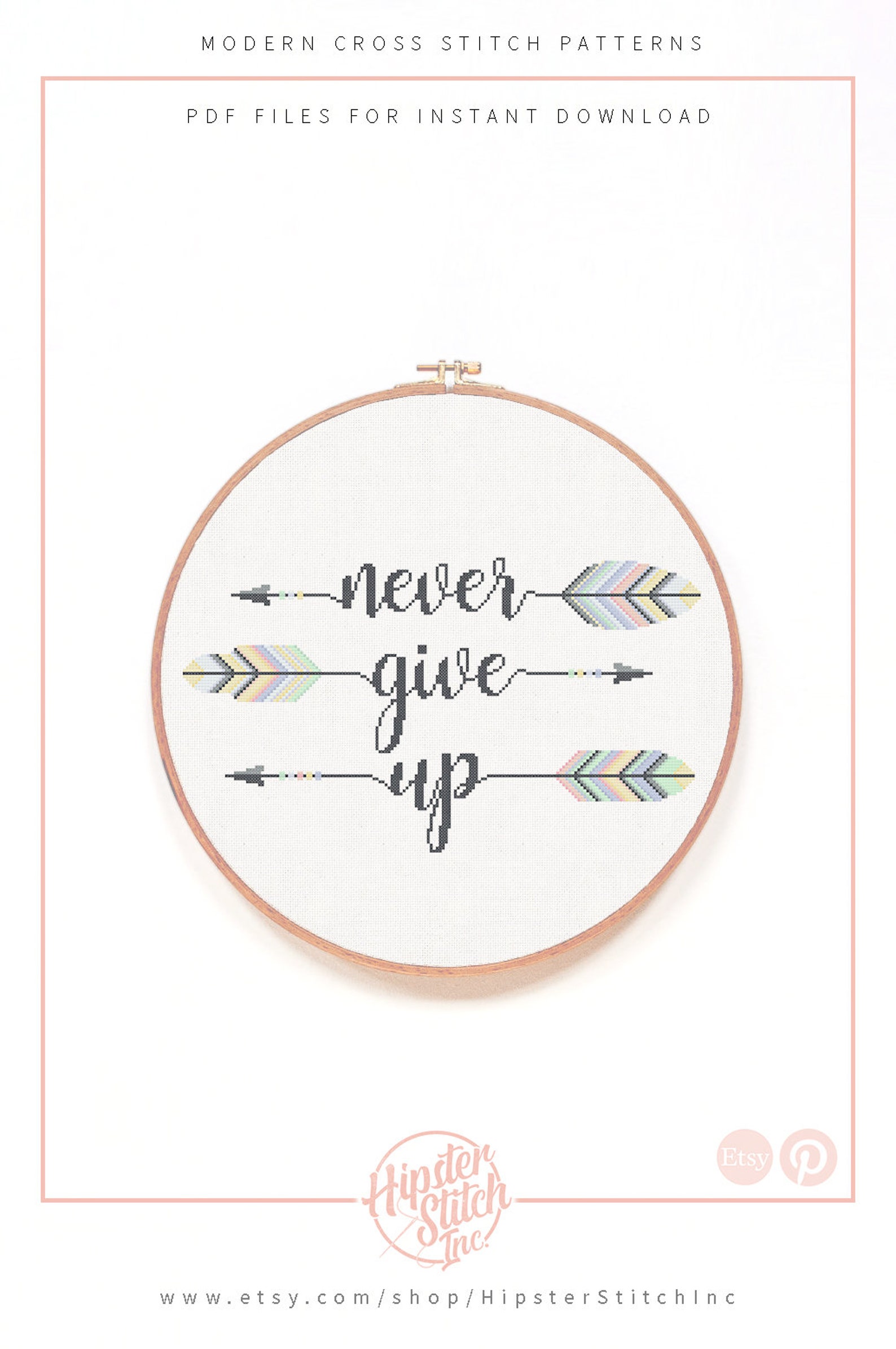 Home Sweet Home Cross Stitch Pattern, Arrows, Quote (PDF Pattern) - Etsy