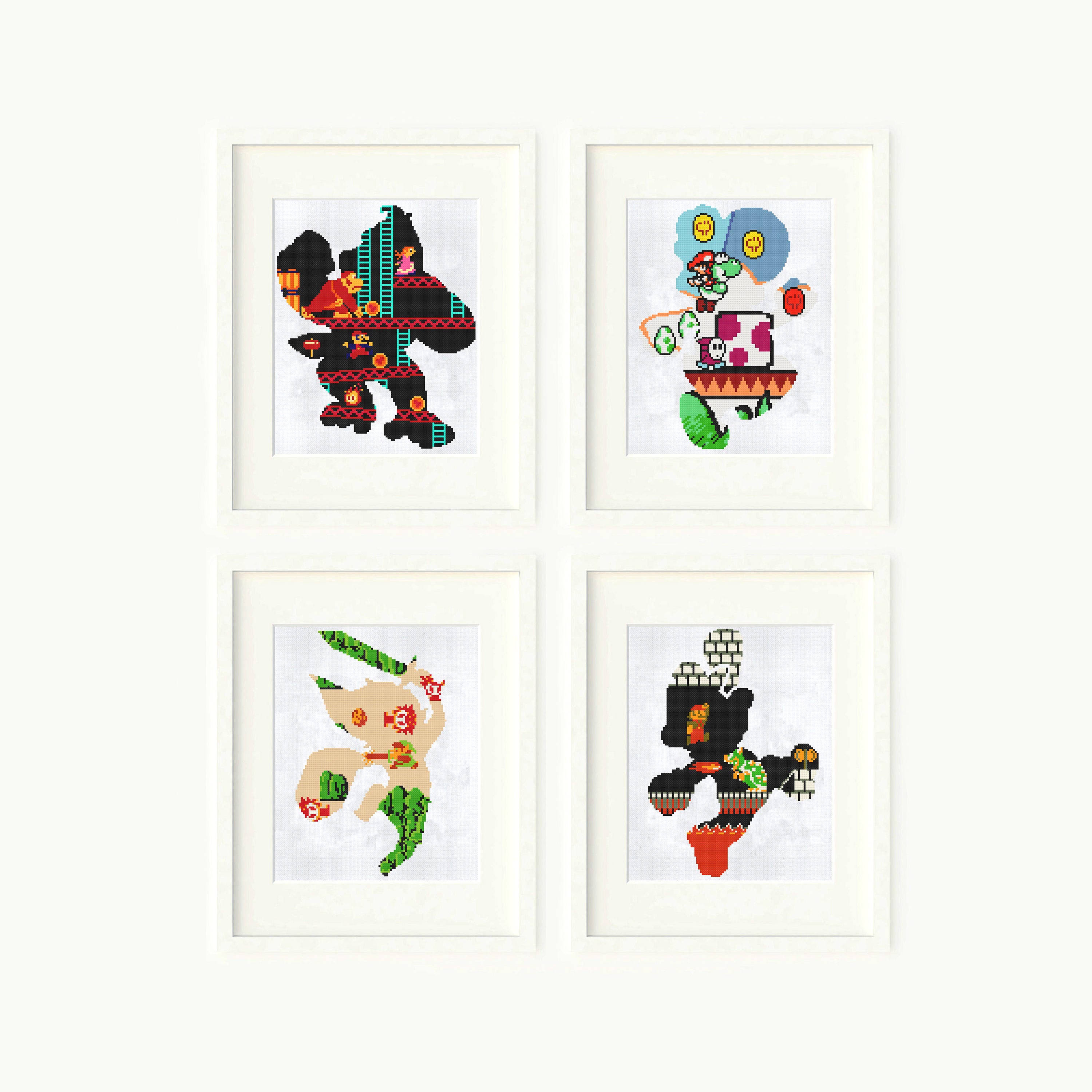 Video Game Cross Stitch Pattern PDF Mario Cross Stitch - Etsy Canada