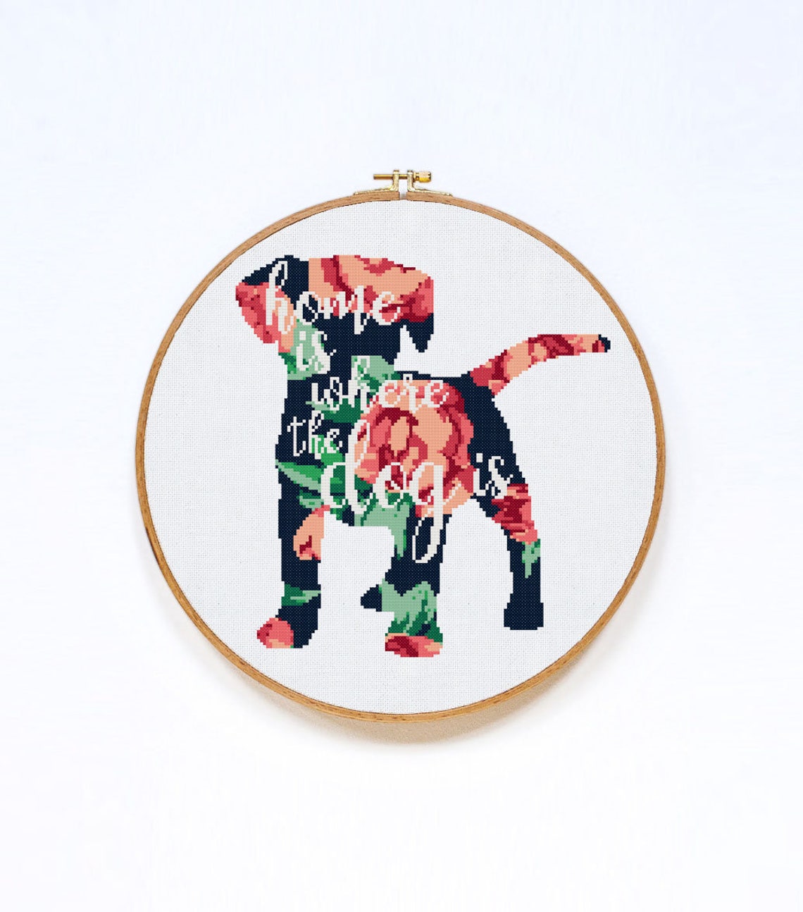 Dog Cross Stitch Pattern PDF Pet Cross Stitch Pattern Home - Etsy