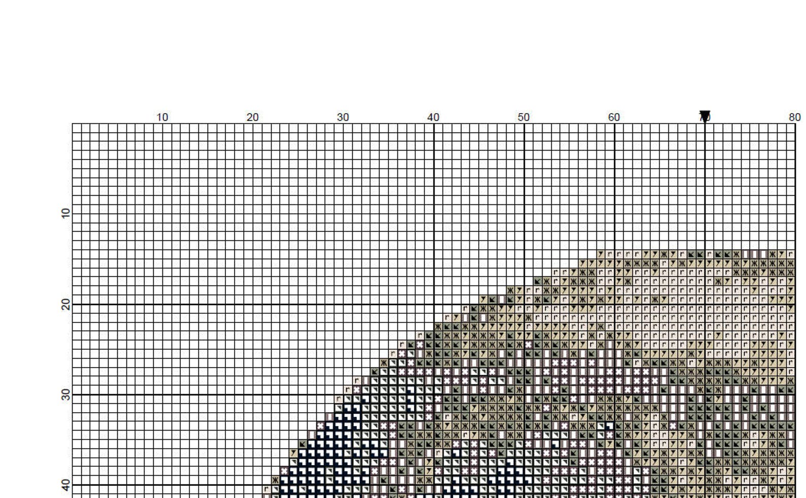 Moon Cross Stitch Pattern PDF Space Cross Stitch Pattern PDF - Etsy