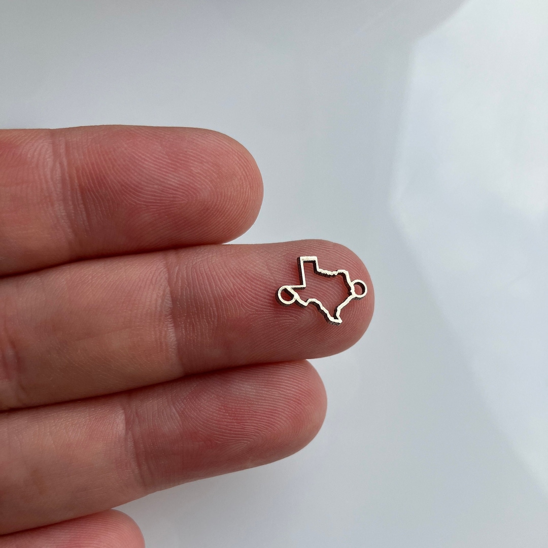Sterling Silver State Connector | 50 U.S. State Outlines | Permanent ...