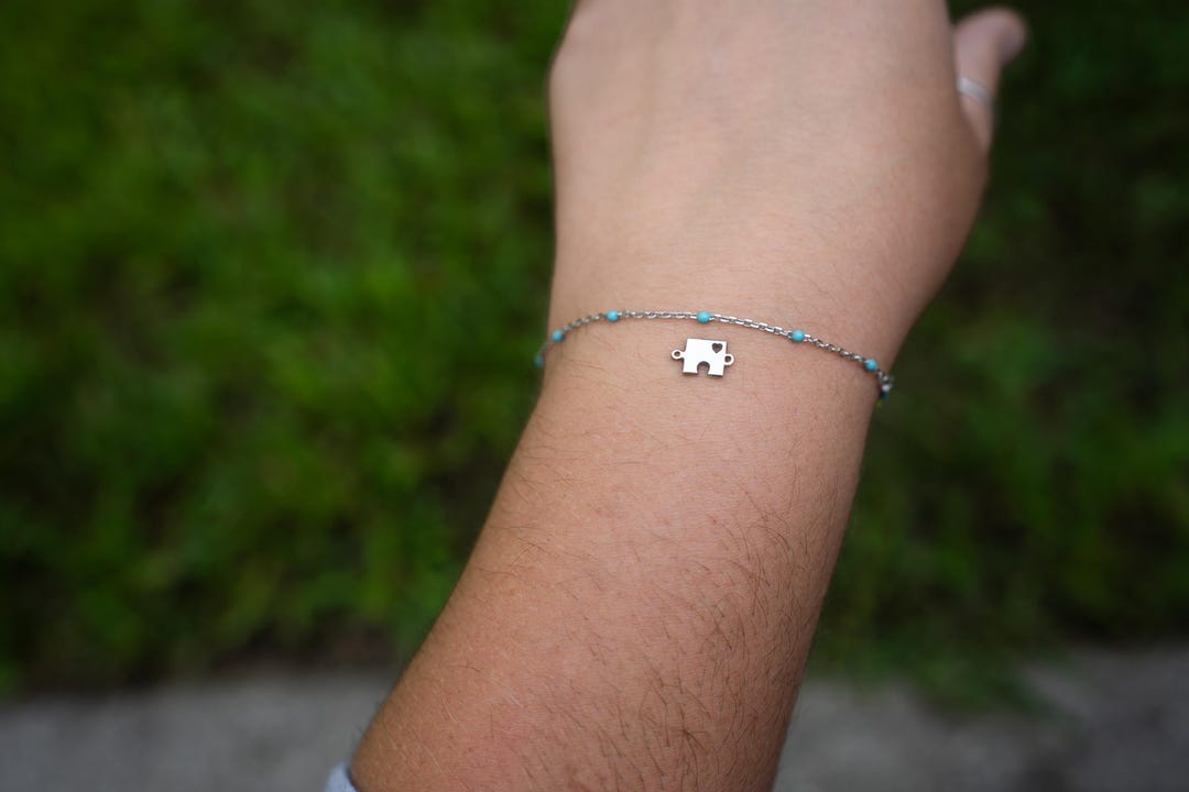 Puzzle Piece Connector-connector Only- Sterling Silver Puzzle Piece ...