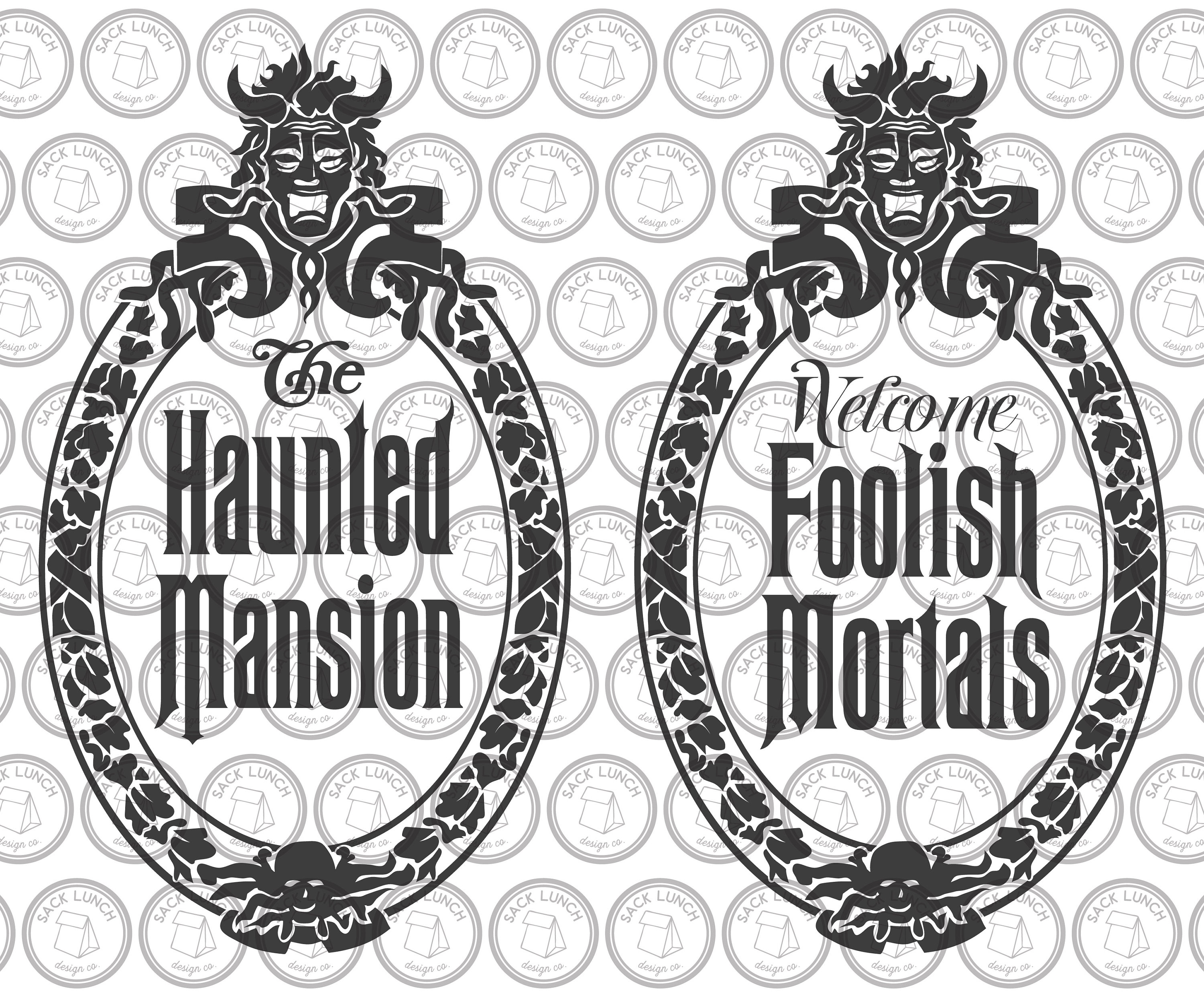 New and Original Haunted Mansion Inspired Sign Art Vector Cut | Etsy