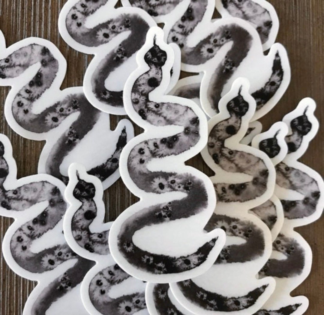Watercolor Snake Vinyl Sticker: Witchy Serpent Decal - Waterproof Matte ...