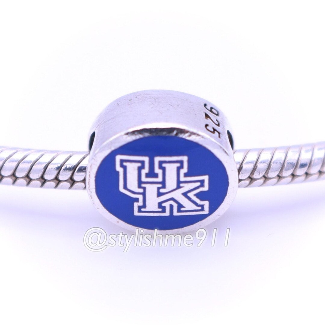 Sterling Silver & Blue Enamel University of Kentucky Collegiate Bead ...
