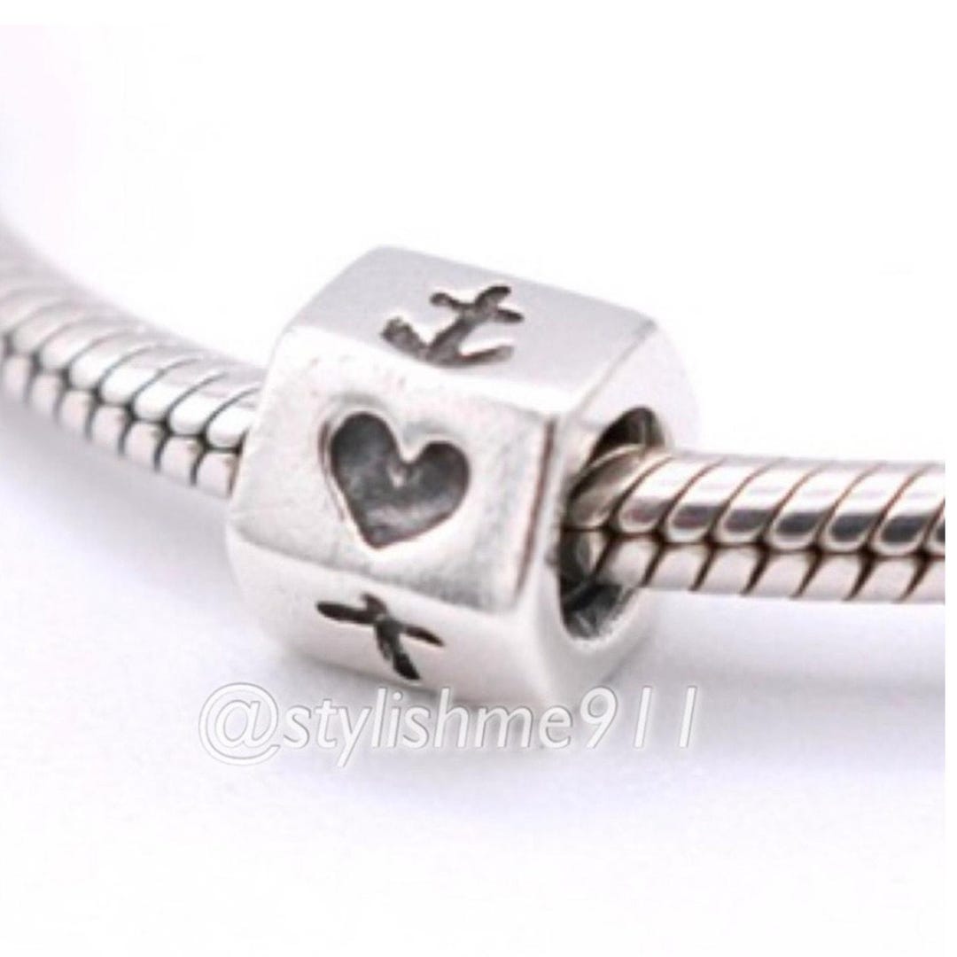 Authentic PANDORA Faith Hope and Love Charm - 790119 - Etsy
