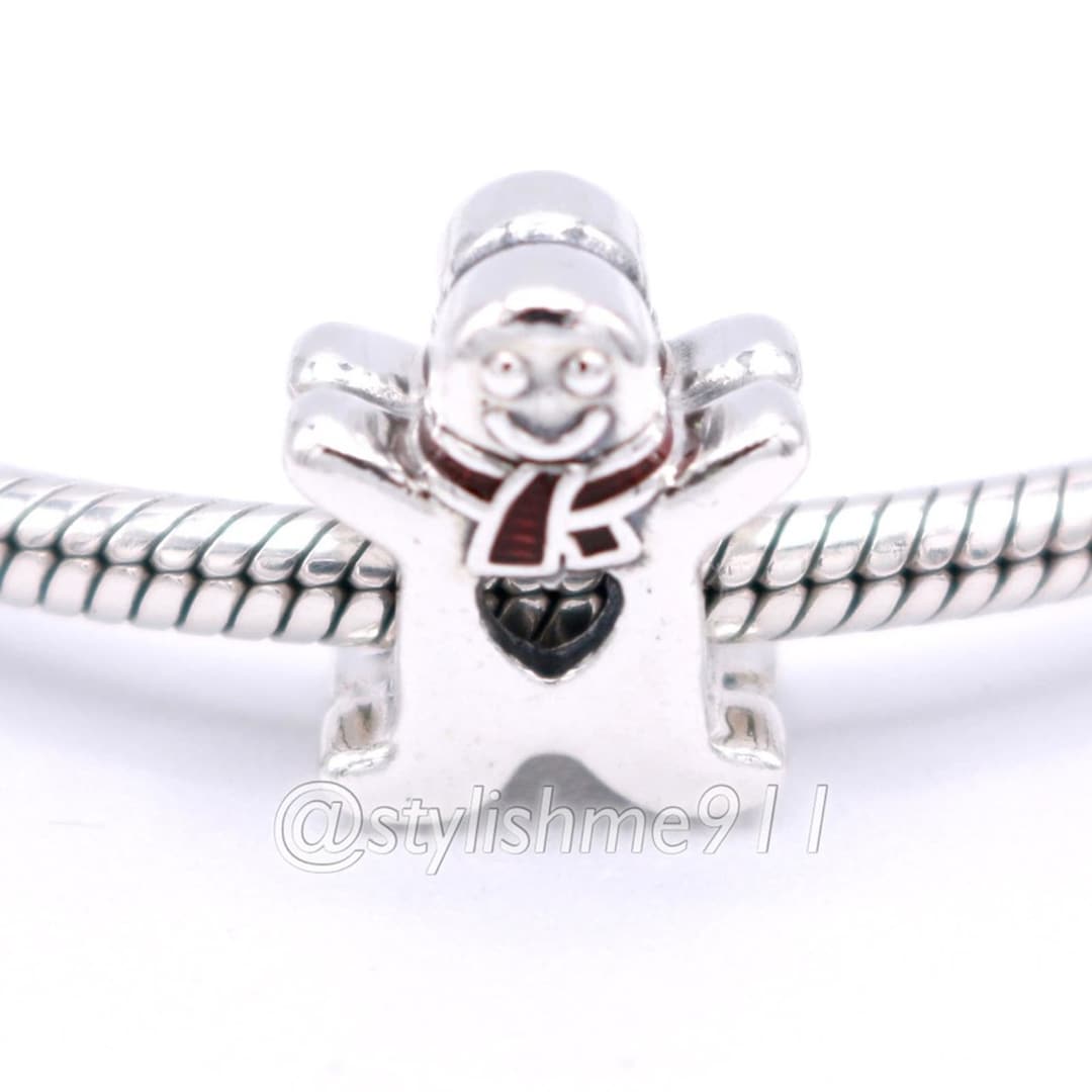 Authentic Pandora Sweet Gingerbread Man Charm With Red Enamel - Etsy