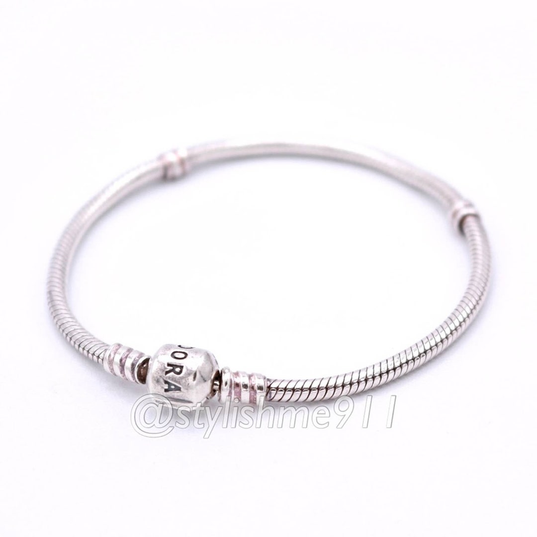 Authentic PANDORA Moments Barrel Clasp Charm Bracelet - Etsy