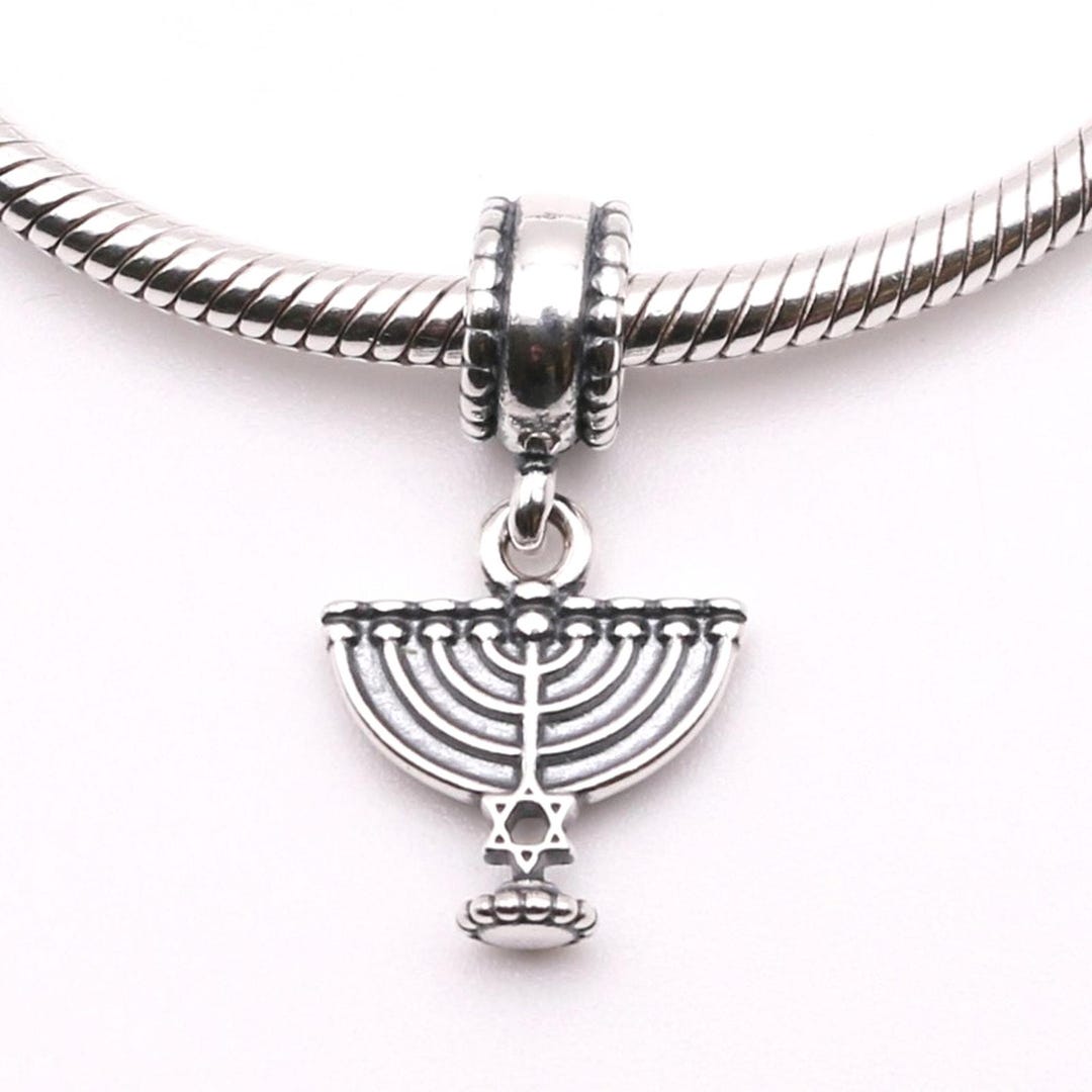 PANDORA Menorah Religious Jewish Dangle - 791362 - Etsy