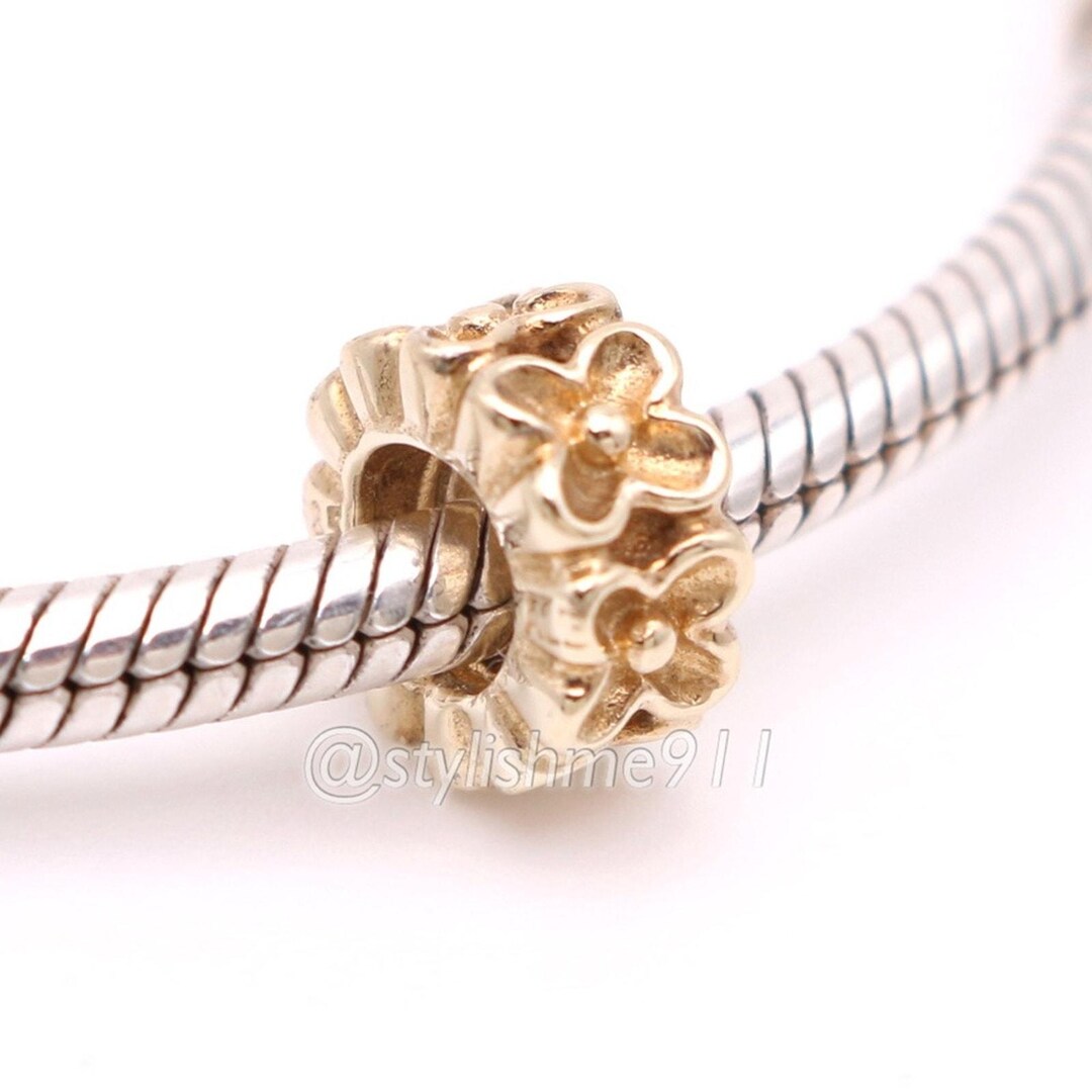 Authentic PANDORA Retired 14k Gold Aloha Daisy Spacer Charm - Etsy