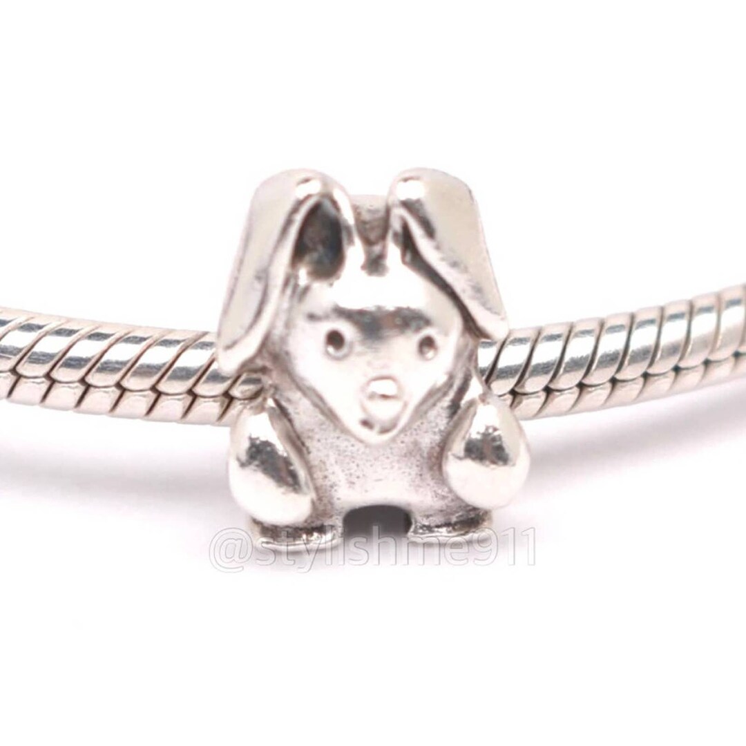 Authentic PANDORA Sterling Silver Rabbit Charm - Etsy