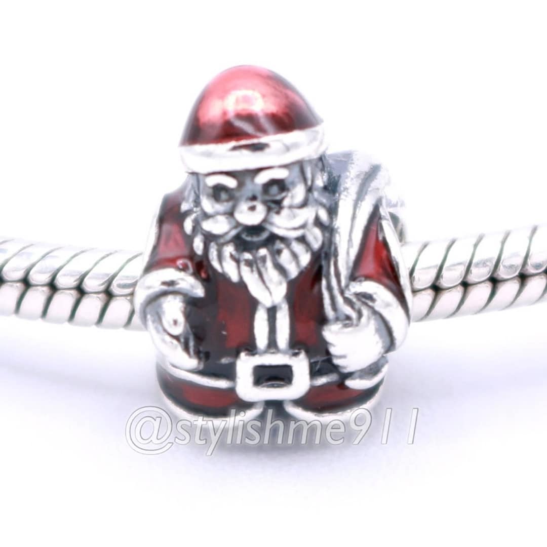 Authentic PANDORA Santa Claus Charm - Etsy