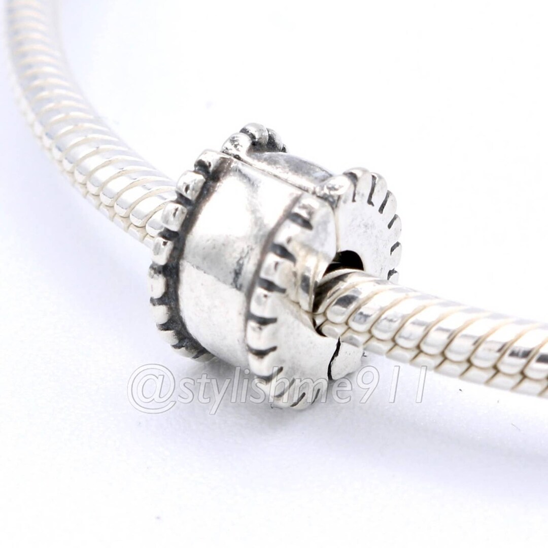 Authentic PANDORA Beveled Clip - Etsy