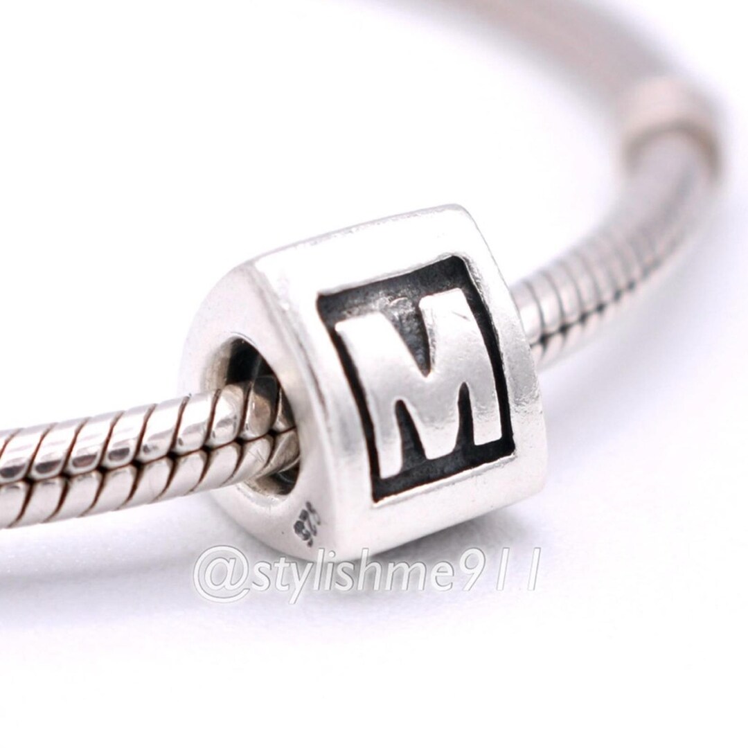 Authentic PANDORA Retired Alphabet Letter - M - Etsy UK