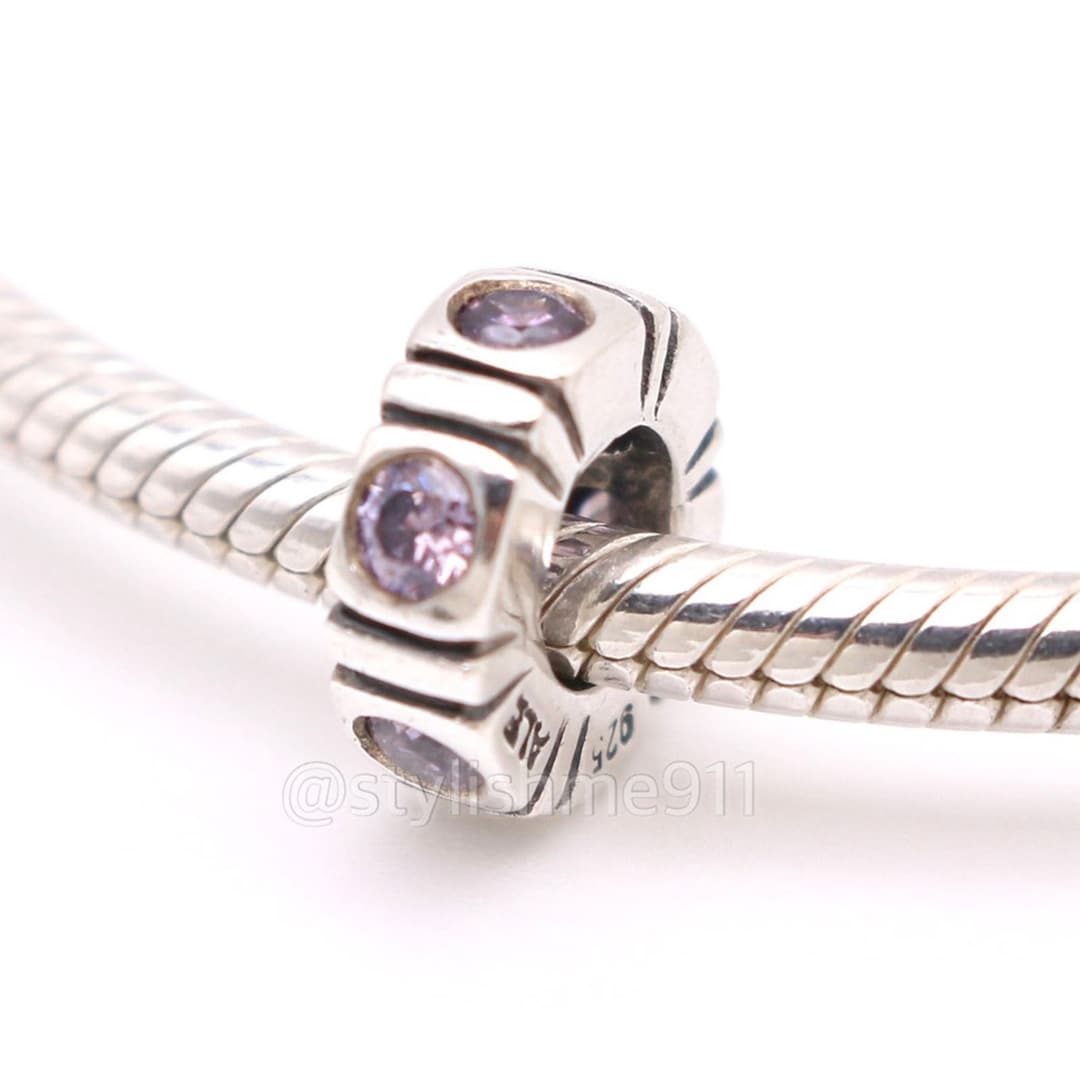 Authentic PANDORA Trinity Purple CZ Northern Light Spacer - Etsy