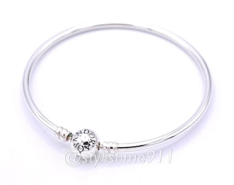 Authentic Pandora BANGLE Bracelet 925 Sterling Silver / Pandora ...