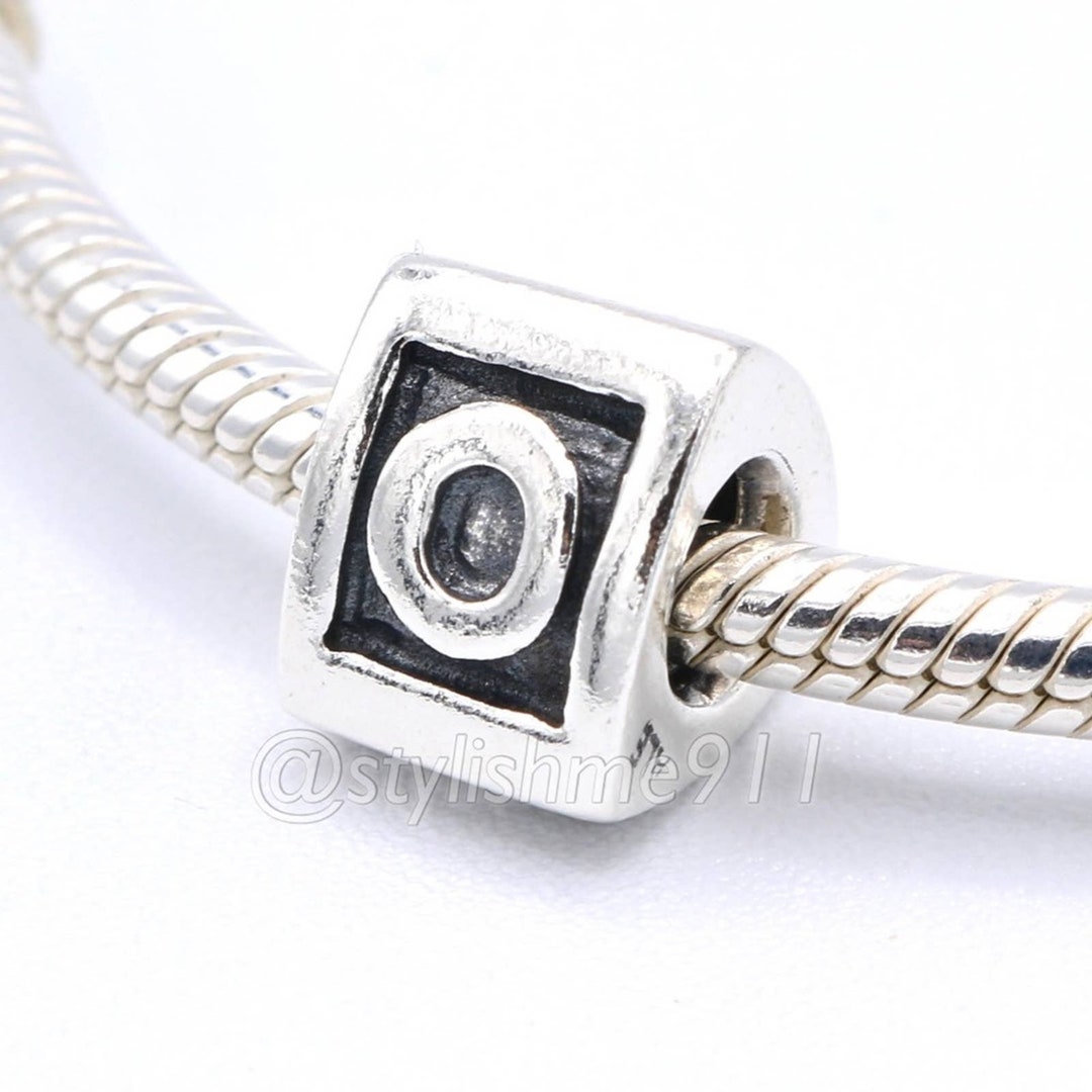 Authentic PANDORA Alphabet Letter O - Etsy