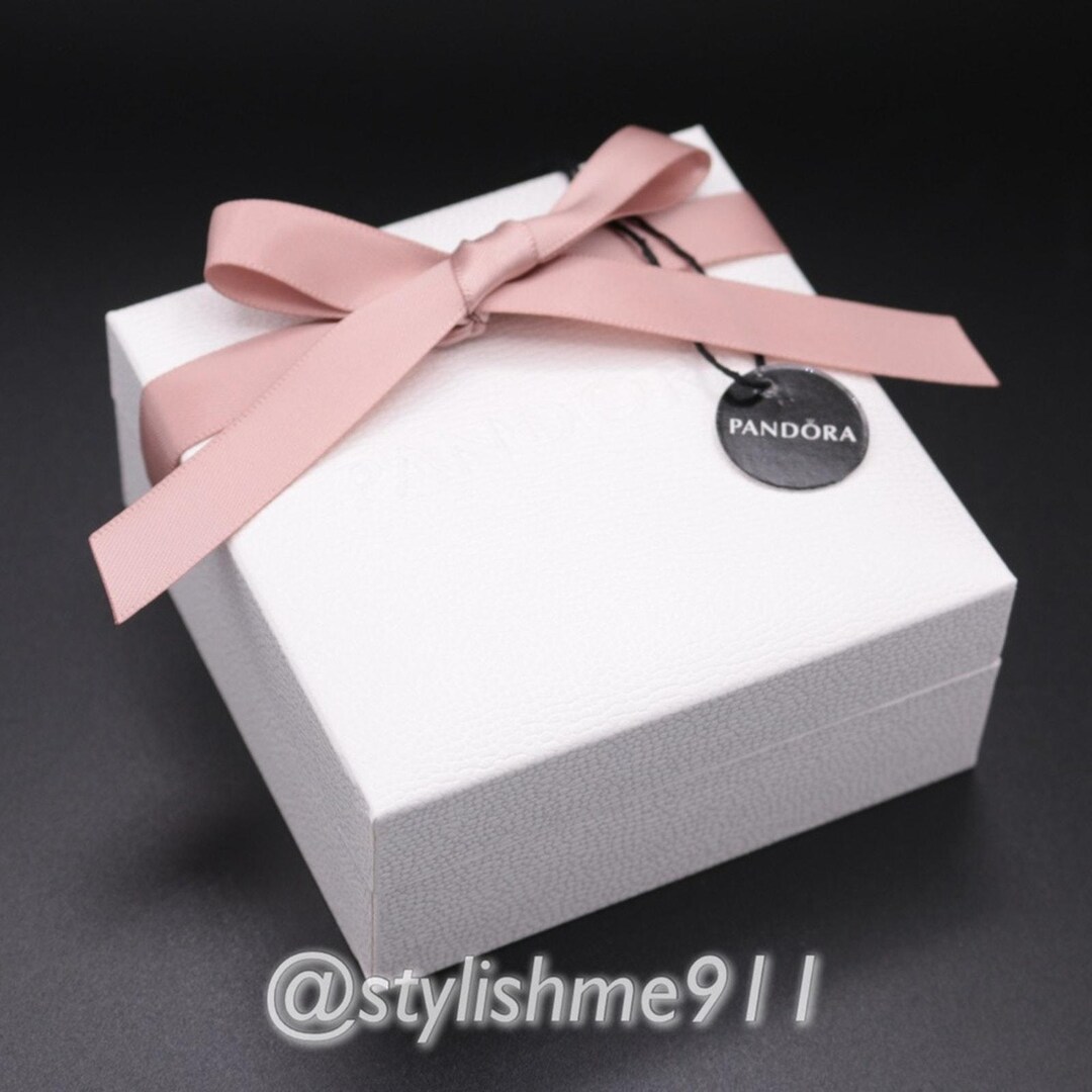 Pandora Bracelet Gift Box With Pandora Tag and Bow - Etsy