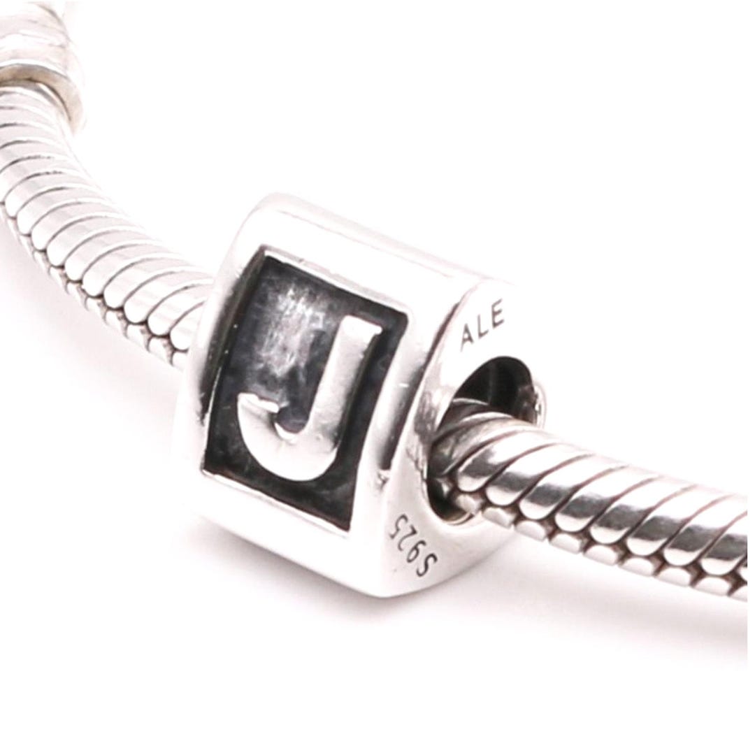 Authentic PANDORA Retired Alphabet Letter - J - 790323J - Etsy
