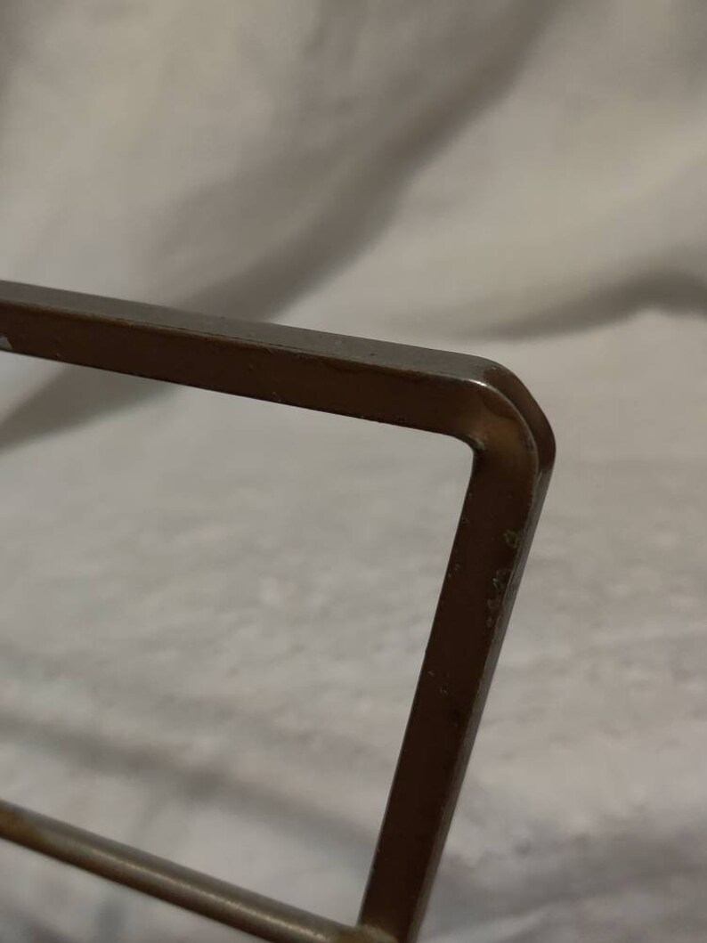 Mid Century Steel Magazine Rack Vintage Welded Atomic | Etsy